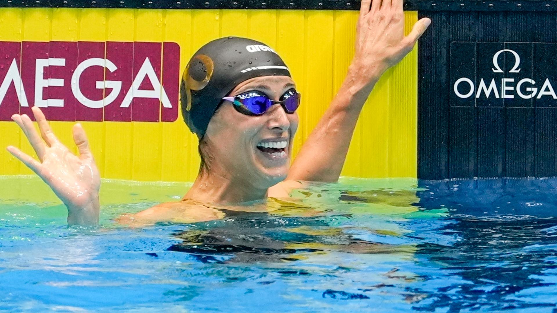 Gabrielle Rose competes in U.S. swim trials at 46 years old ...