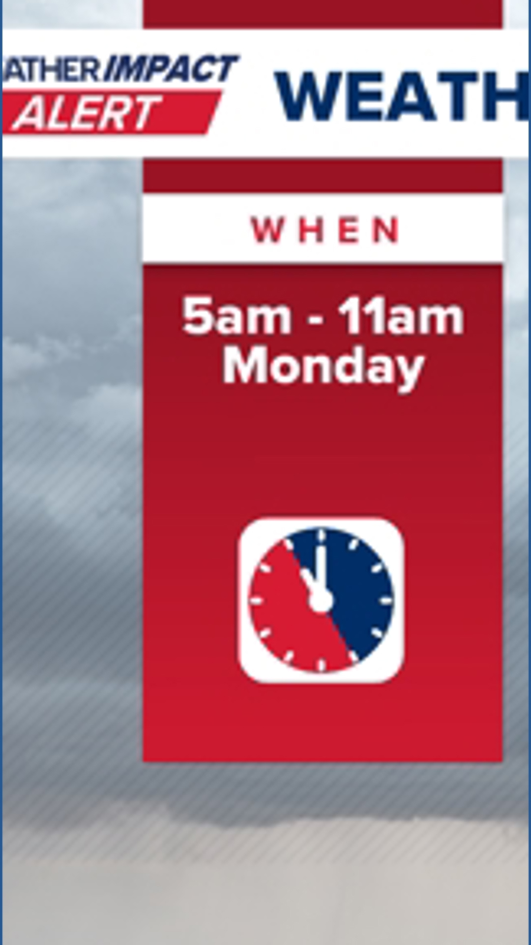 Heavy storms to impact Monday morning's commute, isolated flooding ...