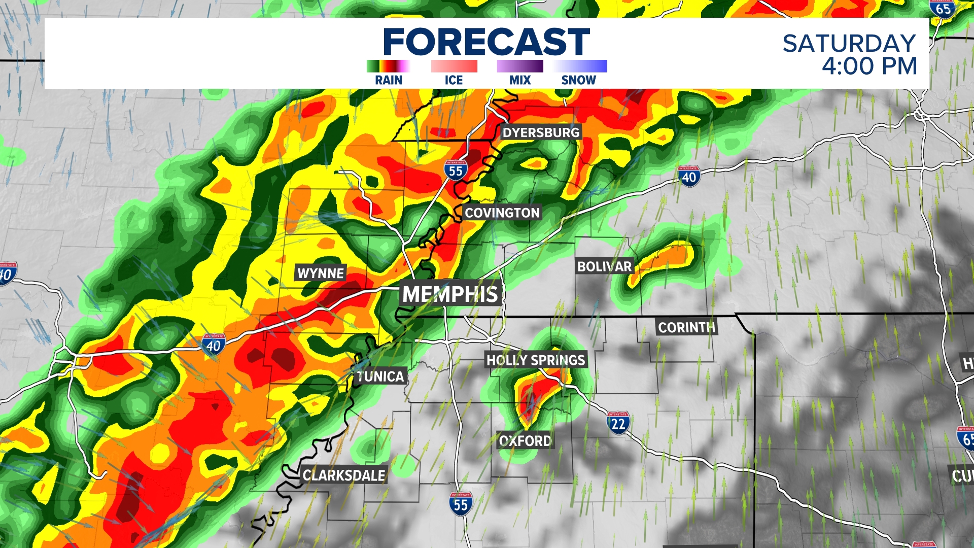 Heavy rain and severe storms possible in Memphis on Saturday ...