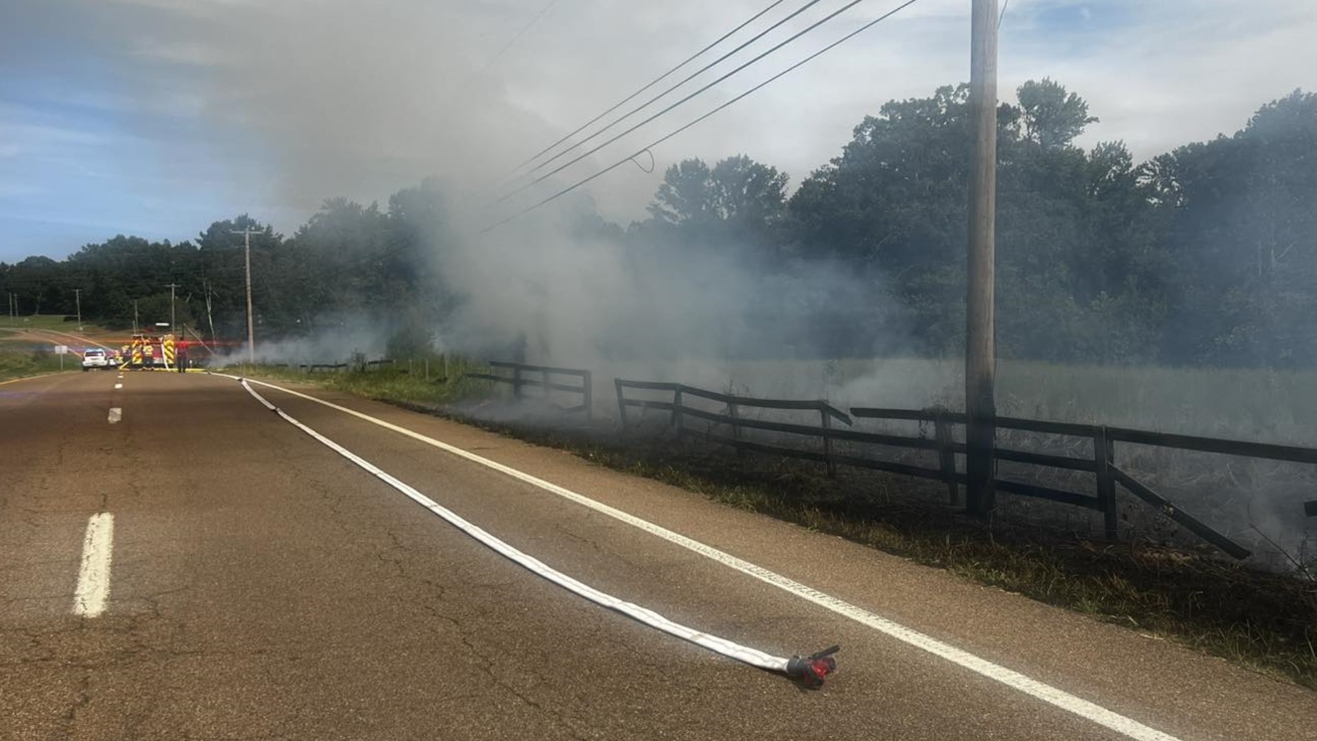 Car crash, fire on Highway 51 in north Shelby County | localmemphis.com