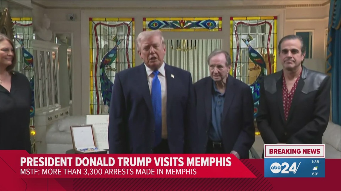 'I never met Elvis,' Trump keeps promise to tour Elvis Presley’s ...
