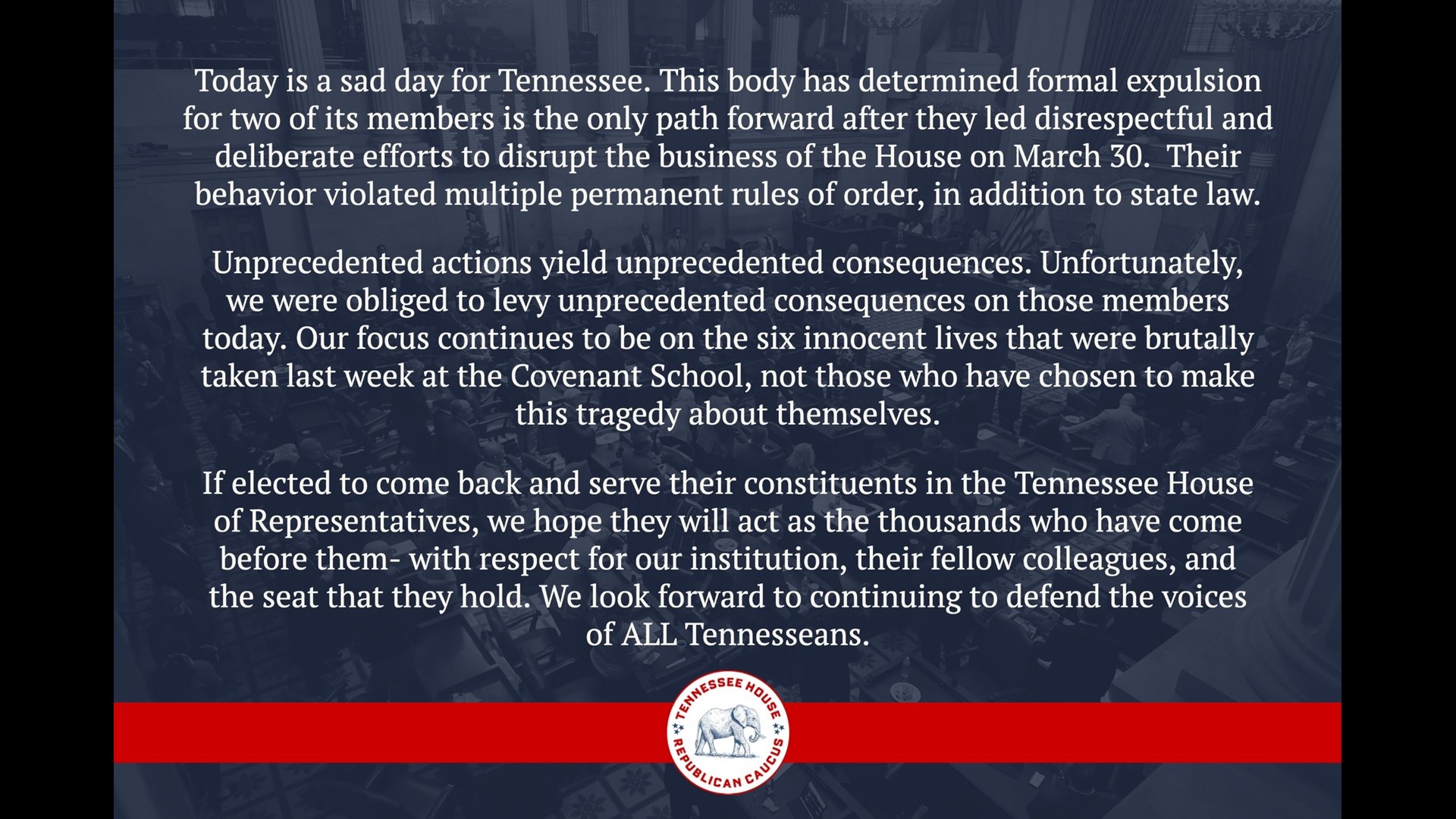 Tennessee GOP vote on expulsion of Democrats over gun protest ...