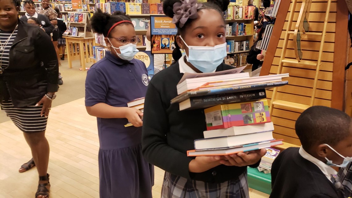 Power Center Academy students go on a shopping spree for books ...