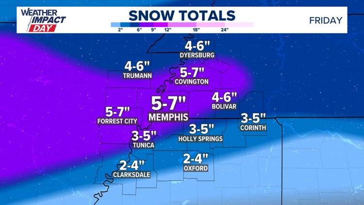 How much snow will Memphis see on Friday? | localmemphis.com