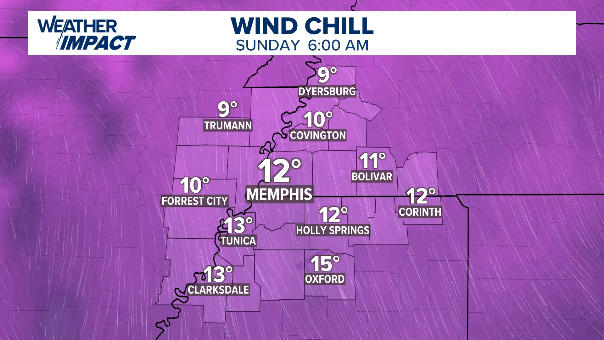 Frigid Cold Wind Chills Sunday Morning | localmemphis.com