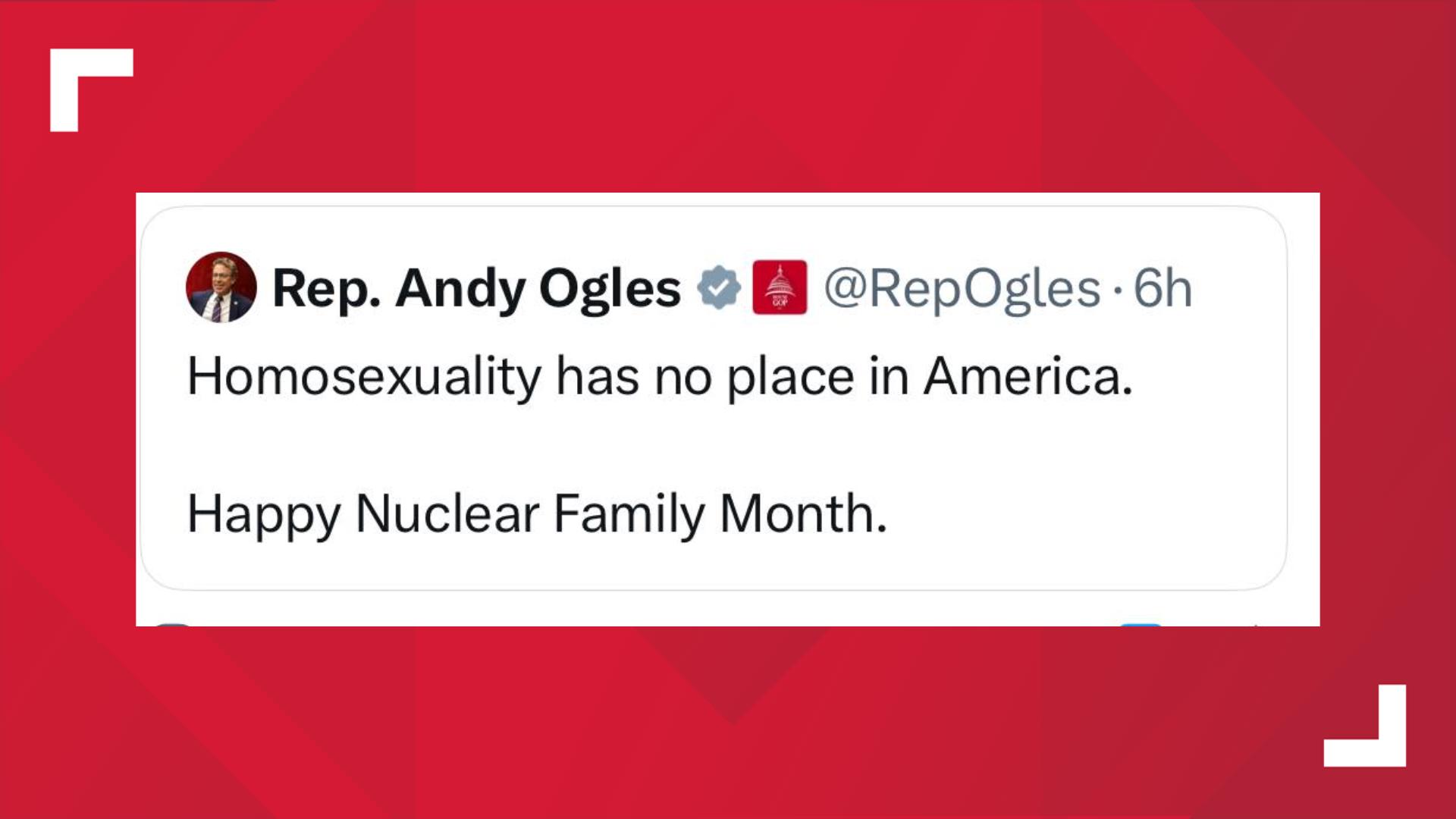 TN Rep. Andy Ogles deletes anti-LGBTQ+ social media post, blames ...