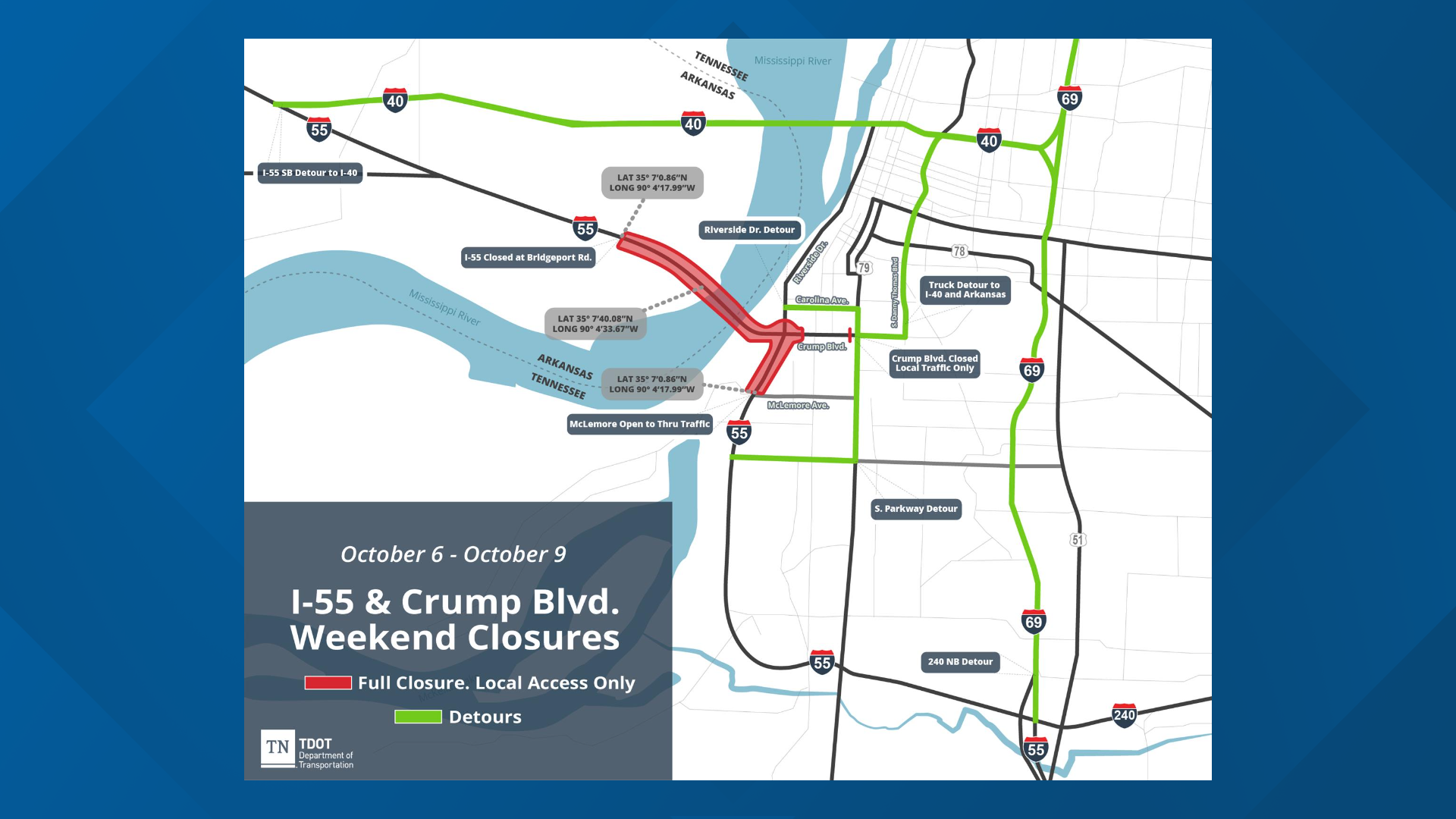 I-55 Mississippi River Bridge reopened after weekend construction ...