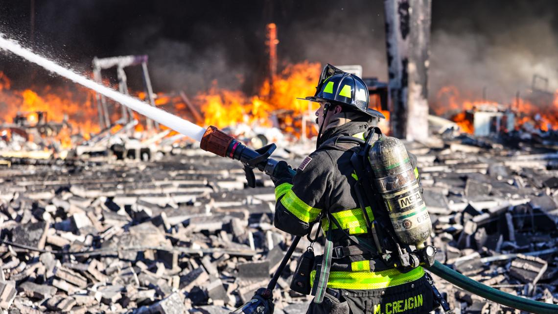Memphis firefighter injured after massive fire at Frayser Flea Market ...