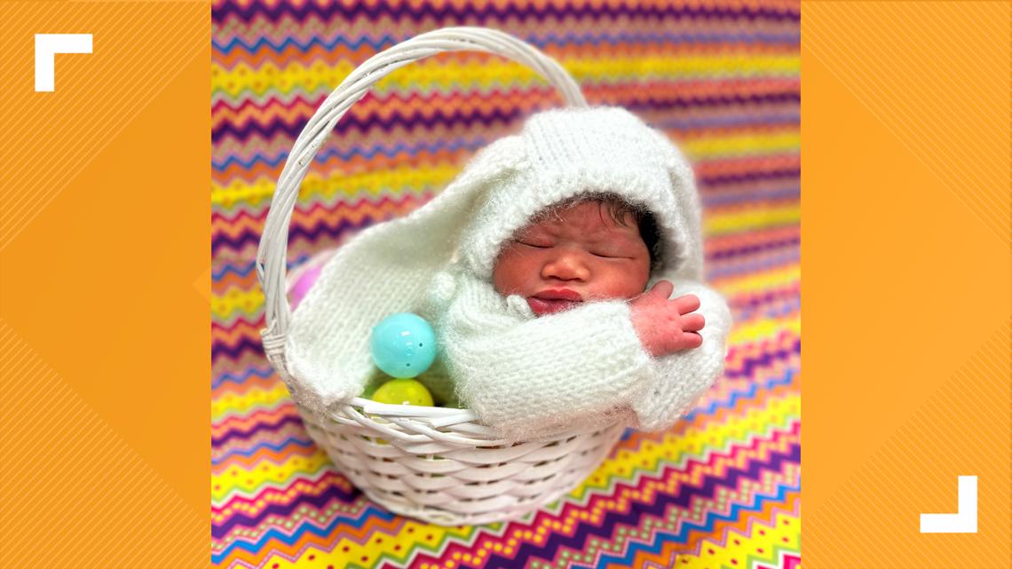 Check out these NICU newborns decked out in their Easter best ...