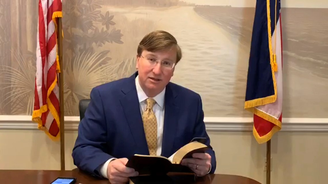 MS Gov. Tate Reeves holds news conference on COVID-19 outbreak ...
