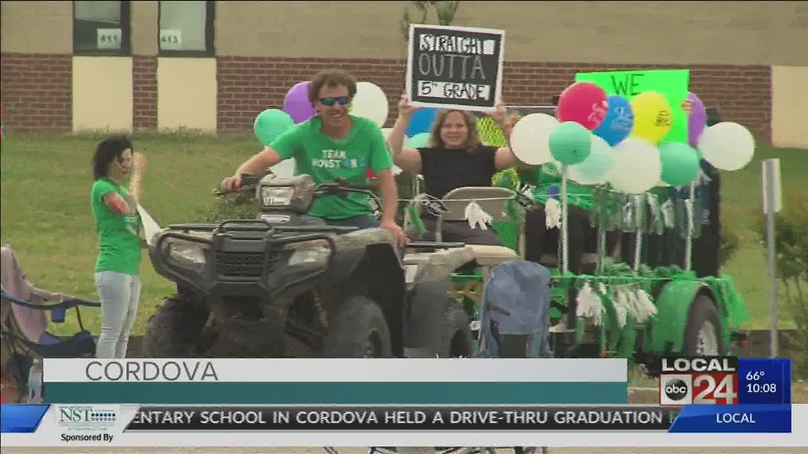 Macon-Hall Elementary students drive-thru ceremony | localmemphis.com