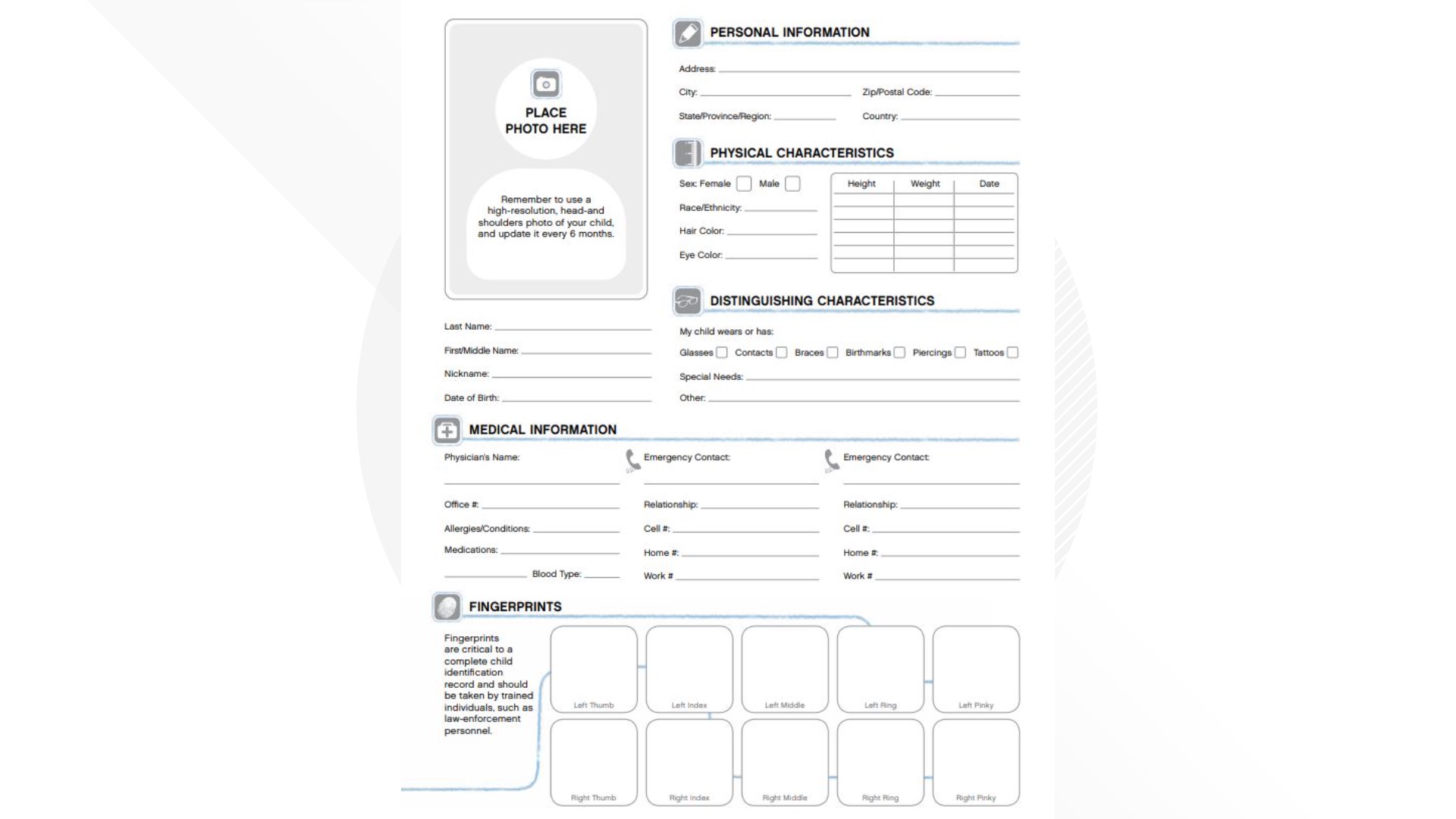 Make a Child ID Kit on National Missing Children's Day | localmemphis.com