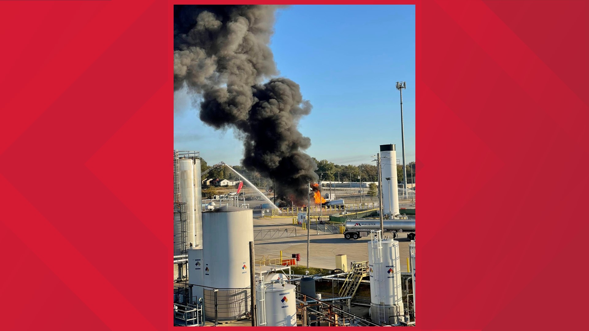 MFD: truck catches fire at Valero refinery on West Mallory ...