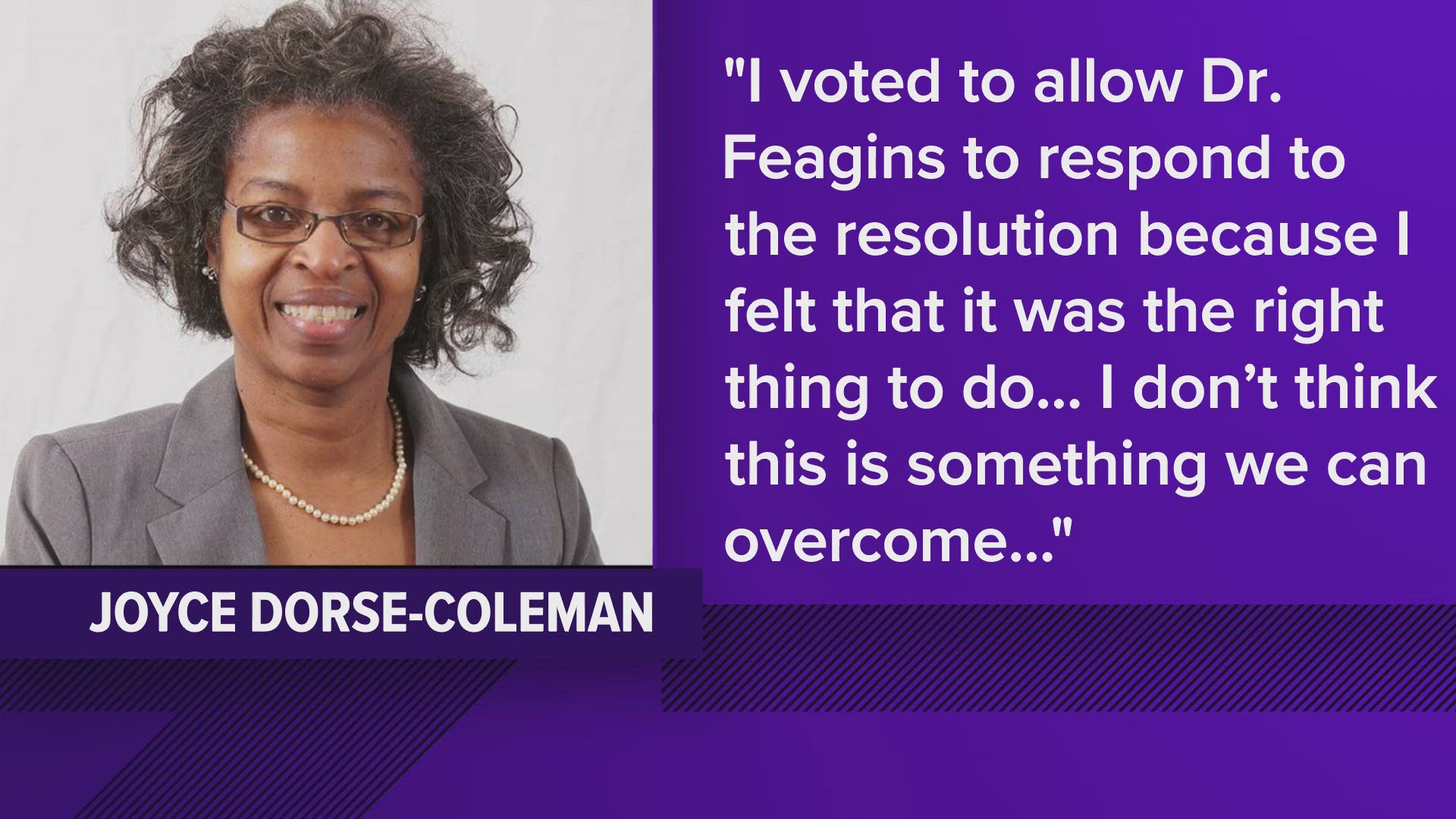 MSCS Board Chair Joyce Dorse Coleman releases statement on Dr. Marie ...