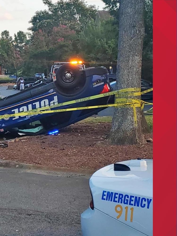 MPD squad car flipped following two-vehicle crash, officer wont be ...