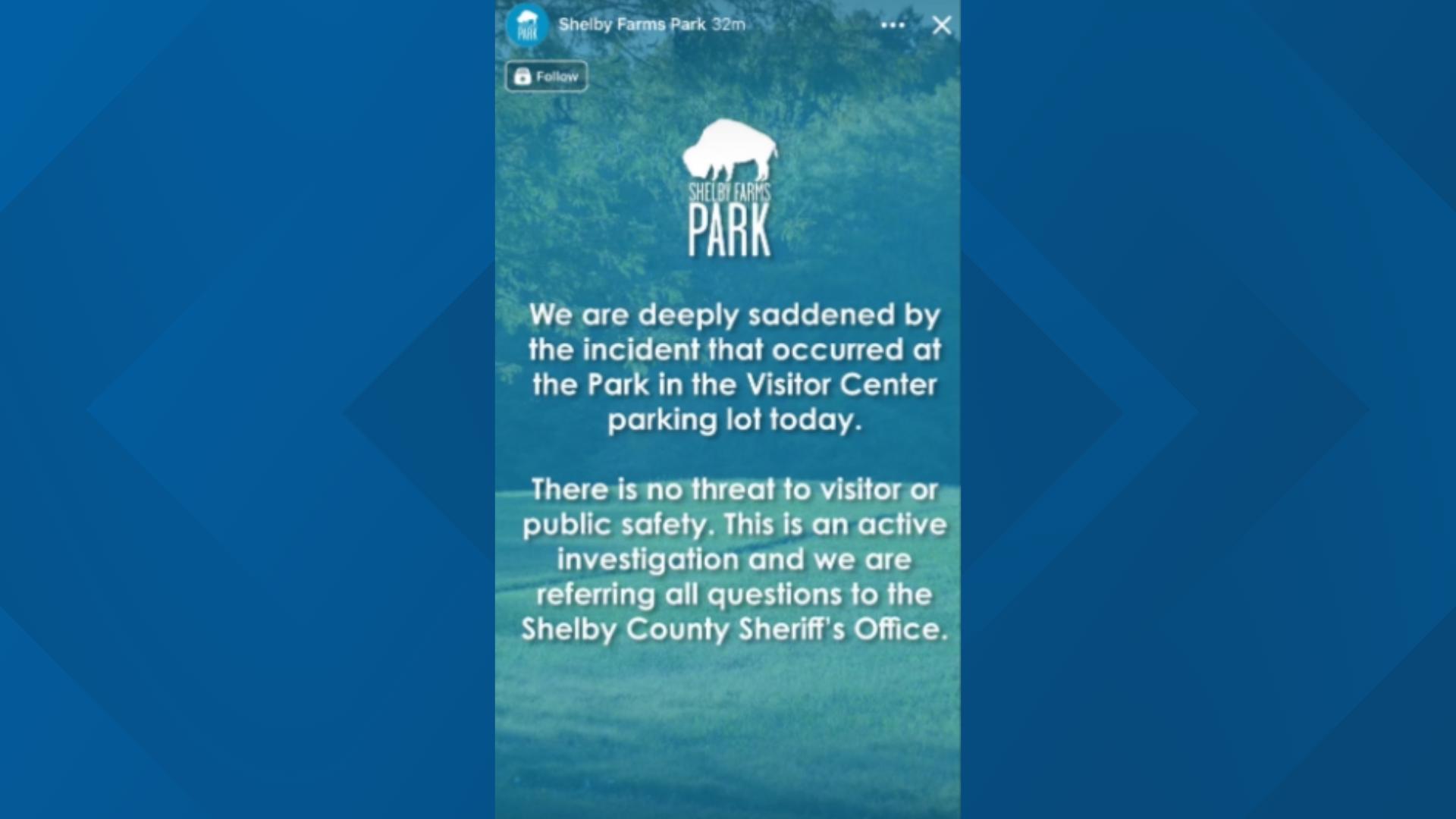 Shelby Farms shooting leaves woman dead | localmemphis.com