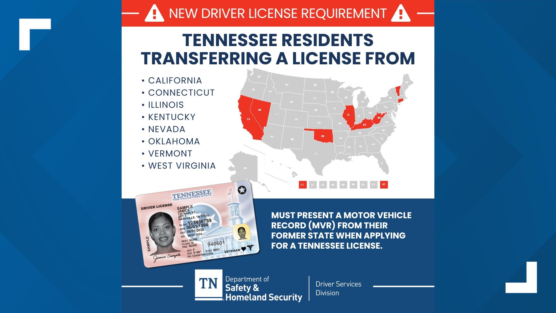 Tennessee enforcing new driver's license requirement on Friday, Jan. 10 | localmemphis.com
