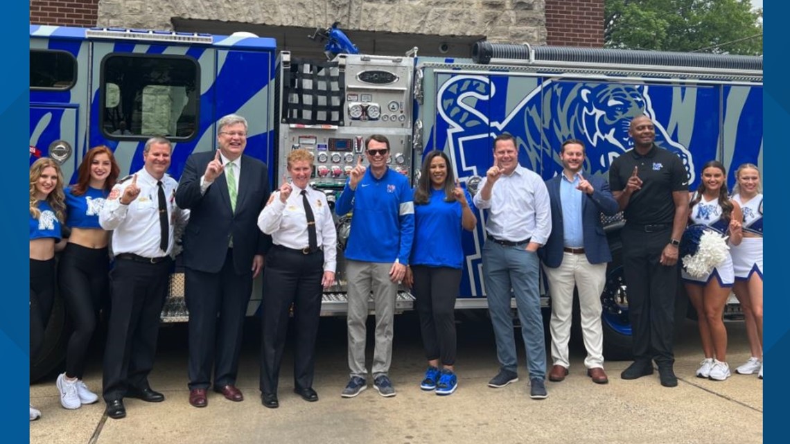 Memphis Fire Department unveils new truck with Tiger Pride ...