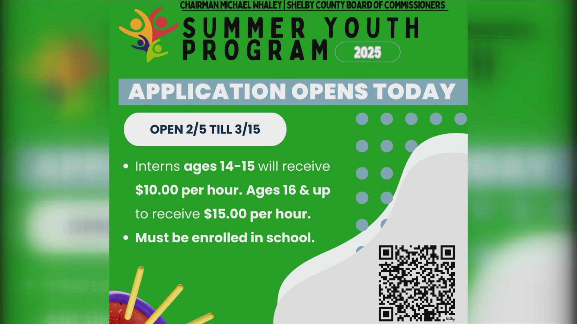Shelby County 2025 'Summer Youth Program applications open ...