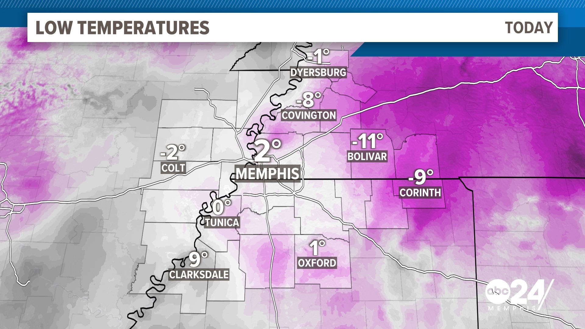 Memphis weather sees record cold after one of its hottest years ...
