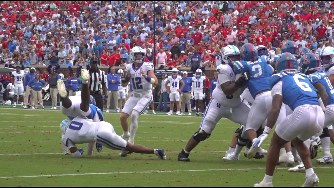 No. 6 Ole Miss fail first test of the season, 20-17 to Kentucky ...