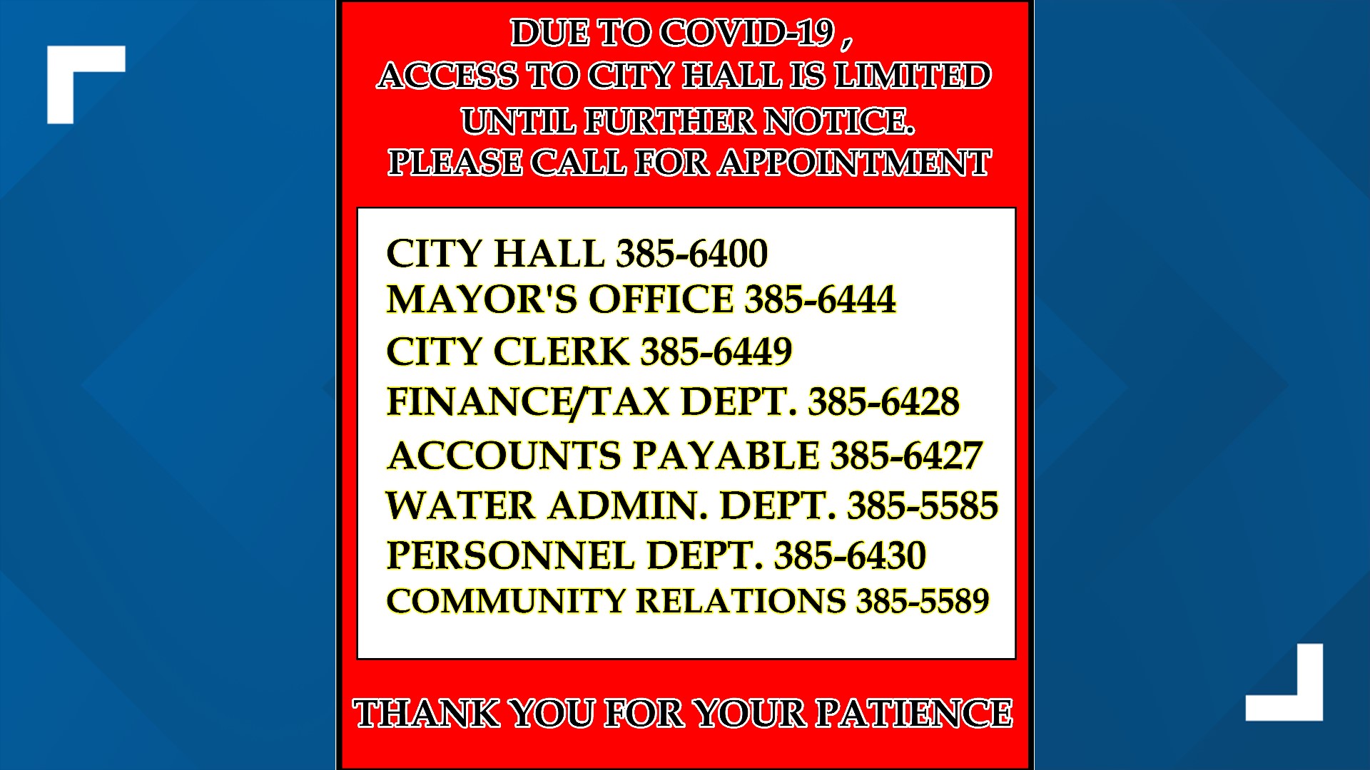 Bartlett City Hall & Annex limits access because of COVID-19 ...