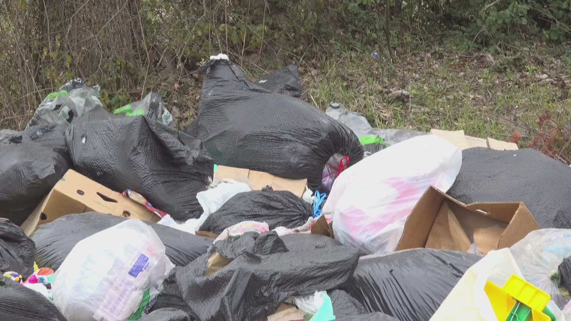 Residents of New Chicago say ongoing illegal dumping an issue ...
