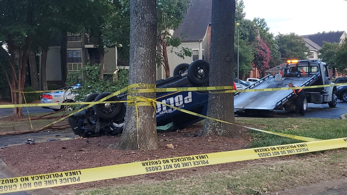 MPD squad car flipped following two-vehicle crash, officer wont be ...