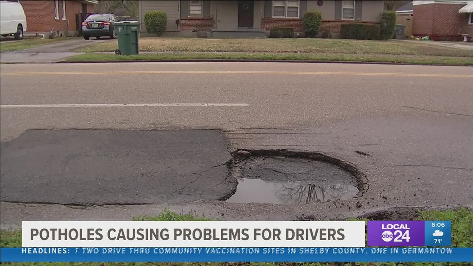 Memphis crews are working to fill potholes as fast as possible ...