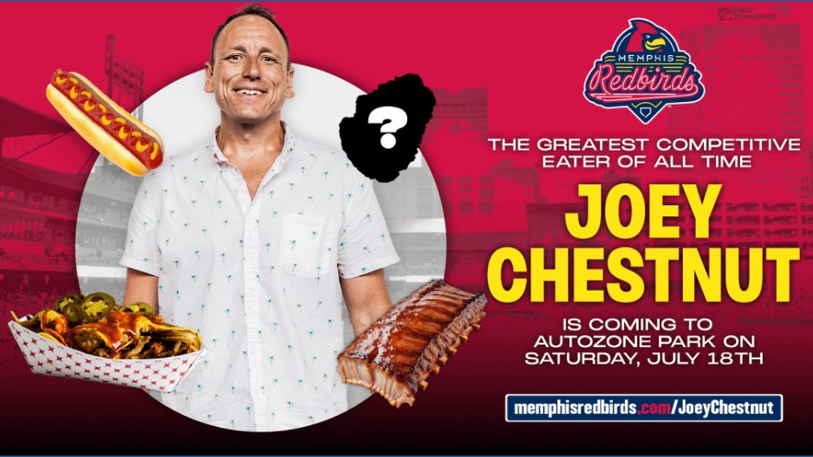 Competitive eating champion Joey "Jaws" Chestnut to visit AutoZone Park ...