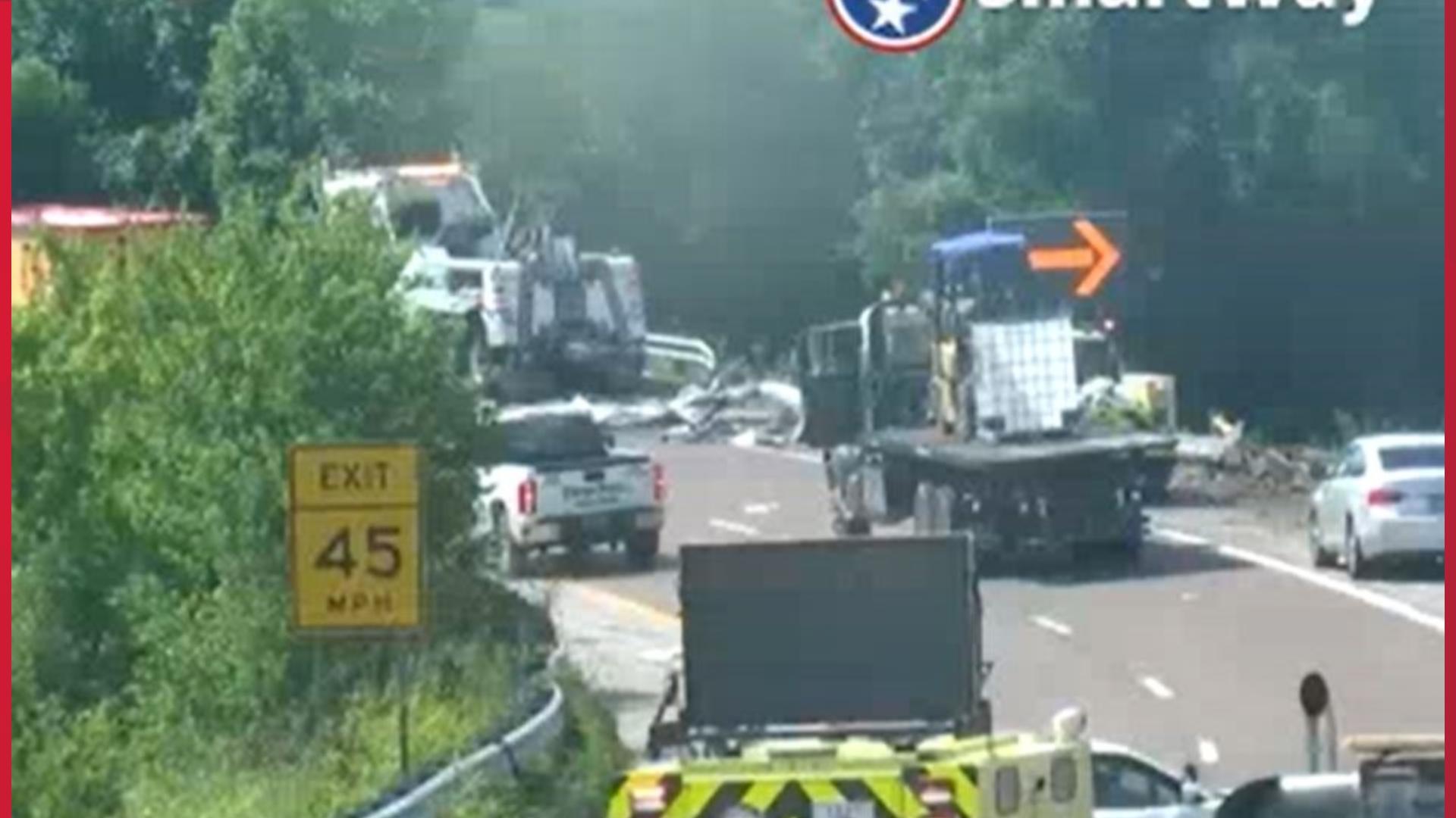 MPD: Semi truck crashes on I-240 ramp near I-55 | localmemphis.com