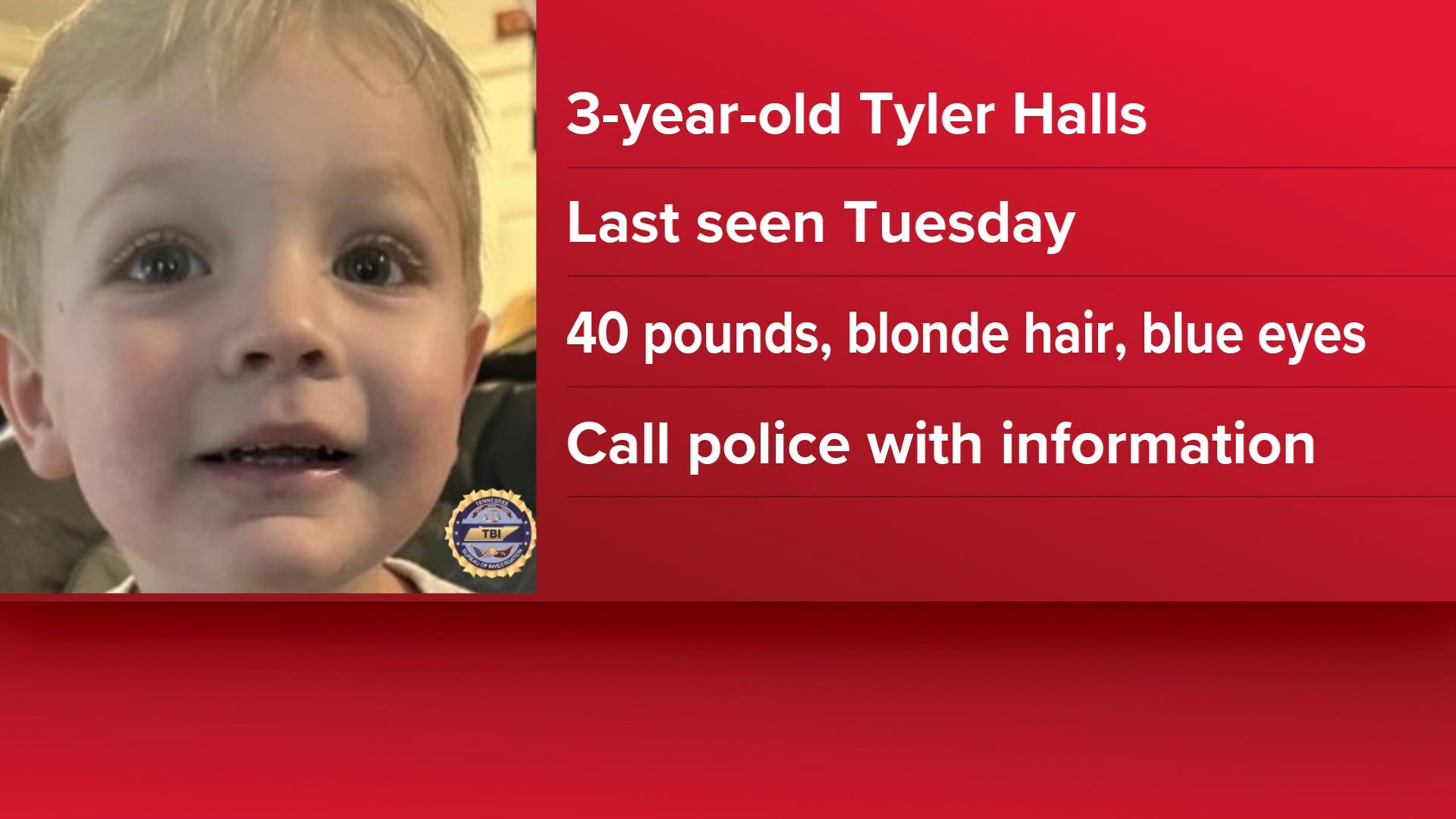 TBI: Amber Alert issued for missing 3-year-old boy | localmemphis.com