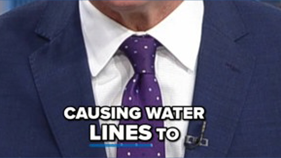 Resident shares experience with pulling car out of ice after water line ...