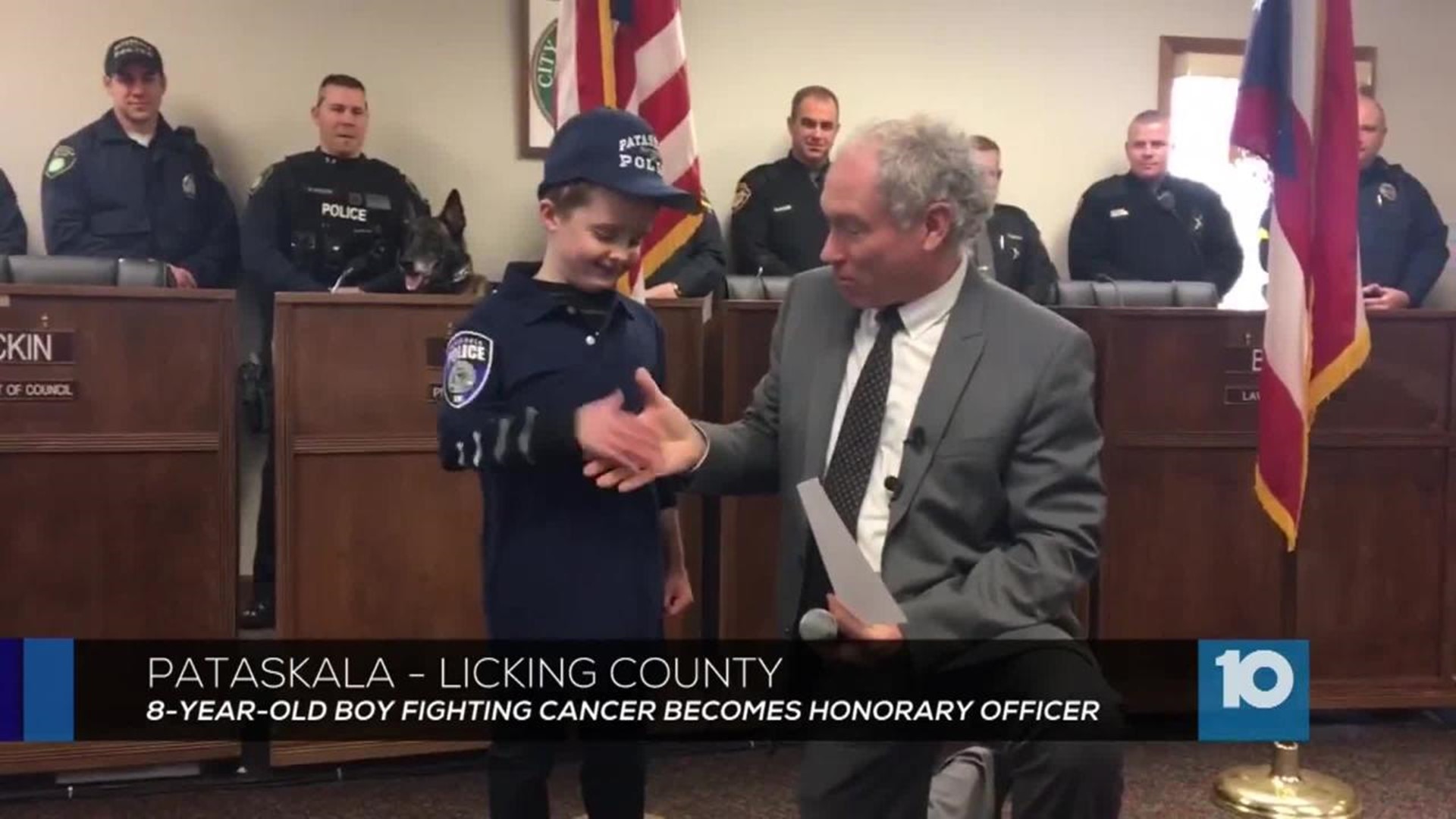Boy with cancer lives out dream, becomes Pataskala police officer ...