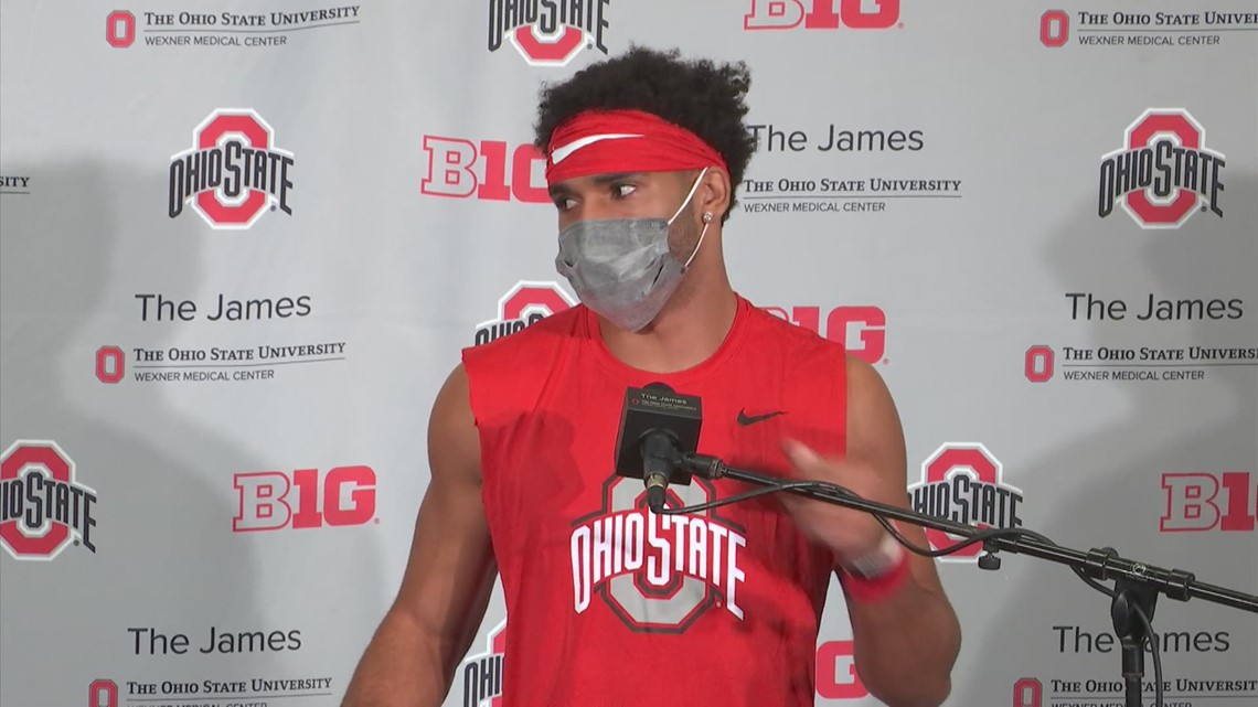Chris Olave post-game interview | Ohio State-Rutgers | 10tv.com