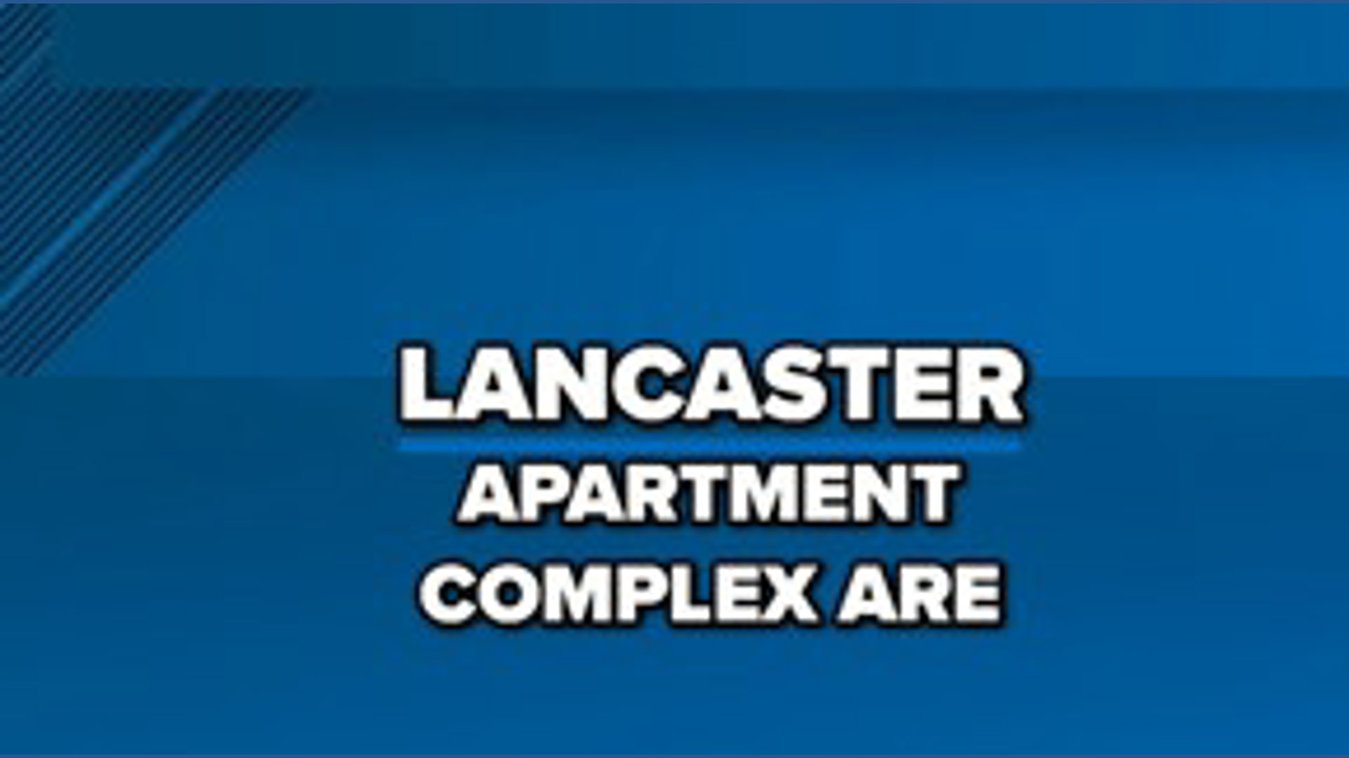 Several displaced after fire at Lancaster apartment complex | 10tv.com