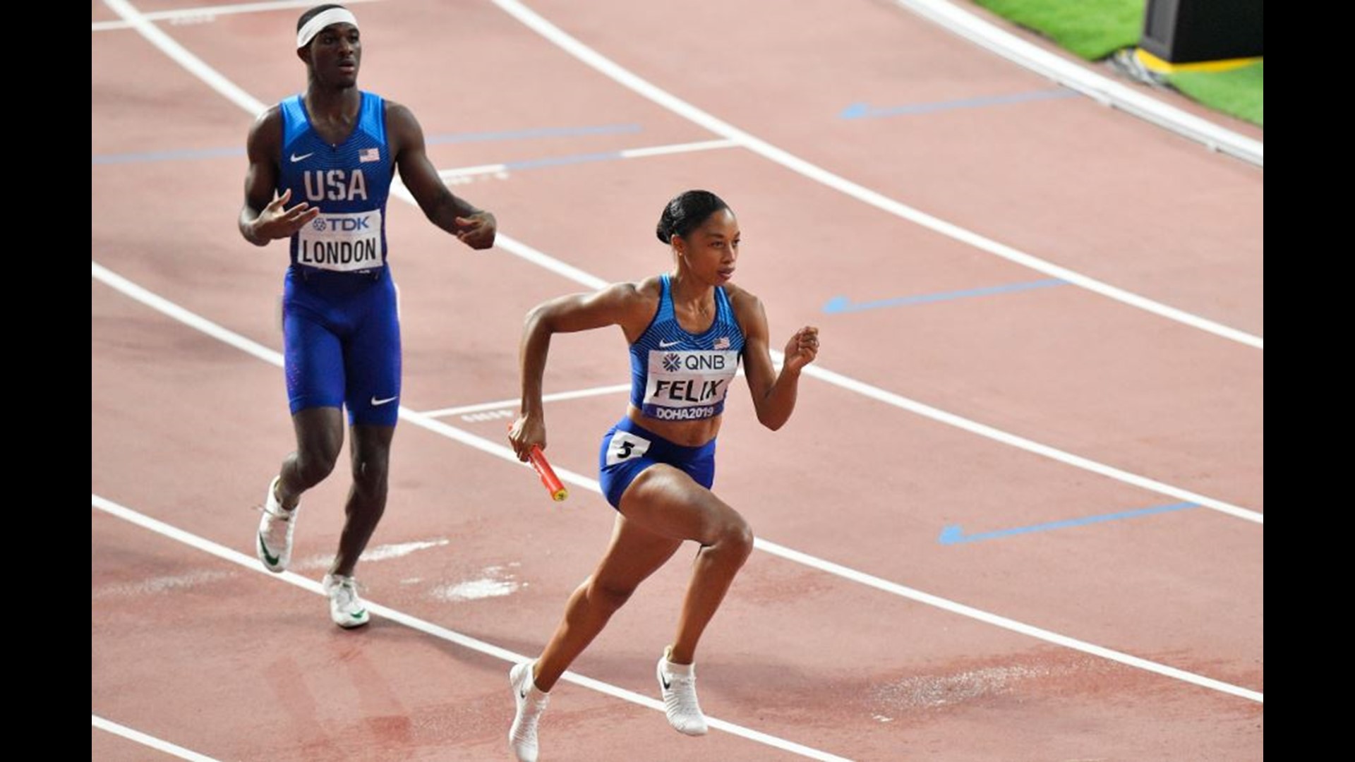 US sprinter Allyson Felix beats Usain Bolt's gold medal record 10 ...