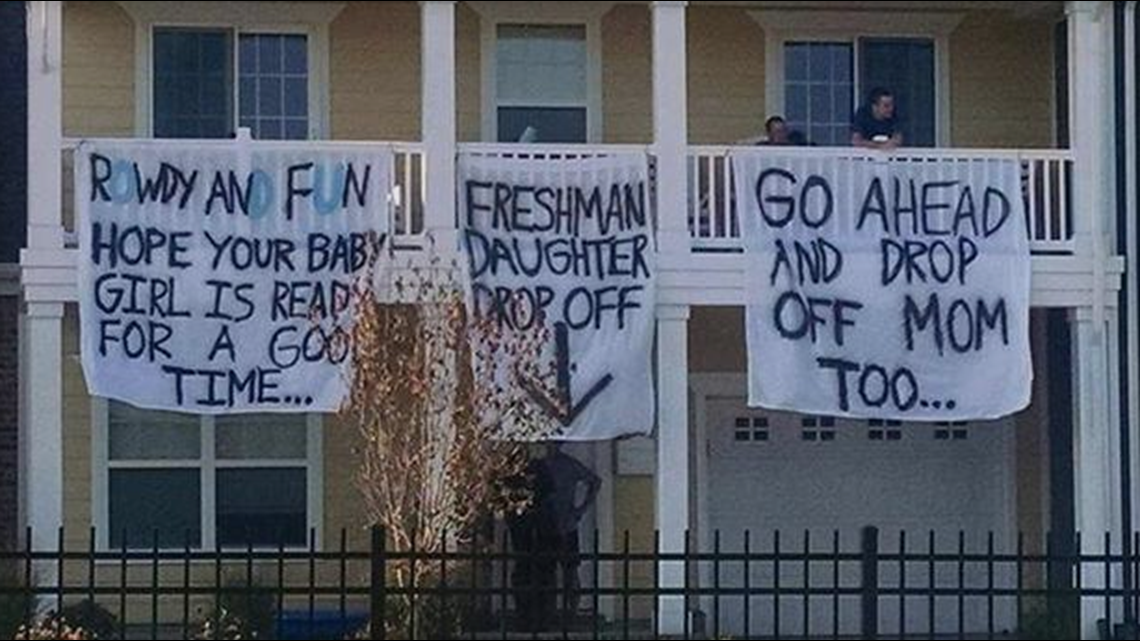 VA Fraternity Suspended Over 'Freshman Daughter Drop Off' Banners ...