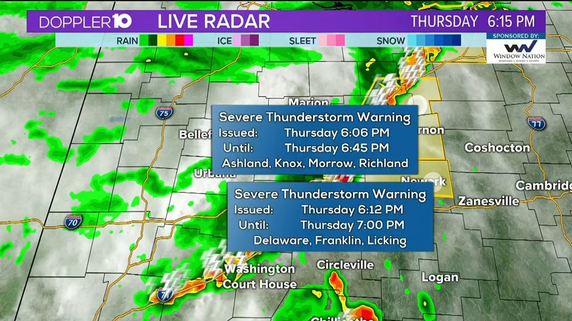 Tracking Severe Weather Moving Through Parts Of Central Ohio May 14