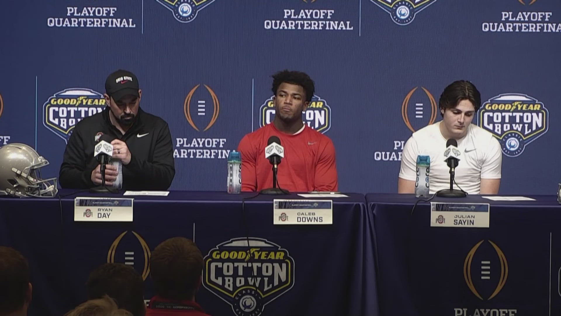 Ohio State postgame interviews: Ryan Day, Julian Sayin, Caleb Downs ...