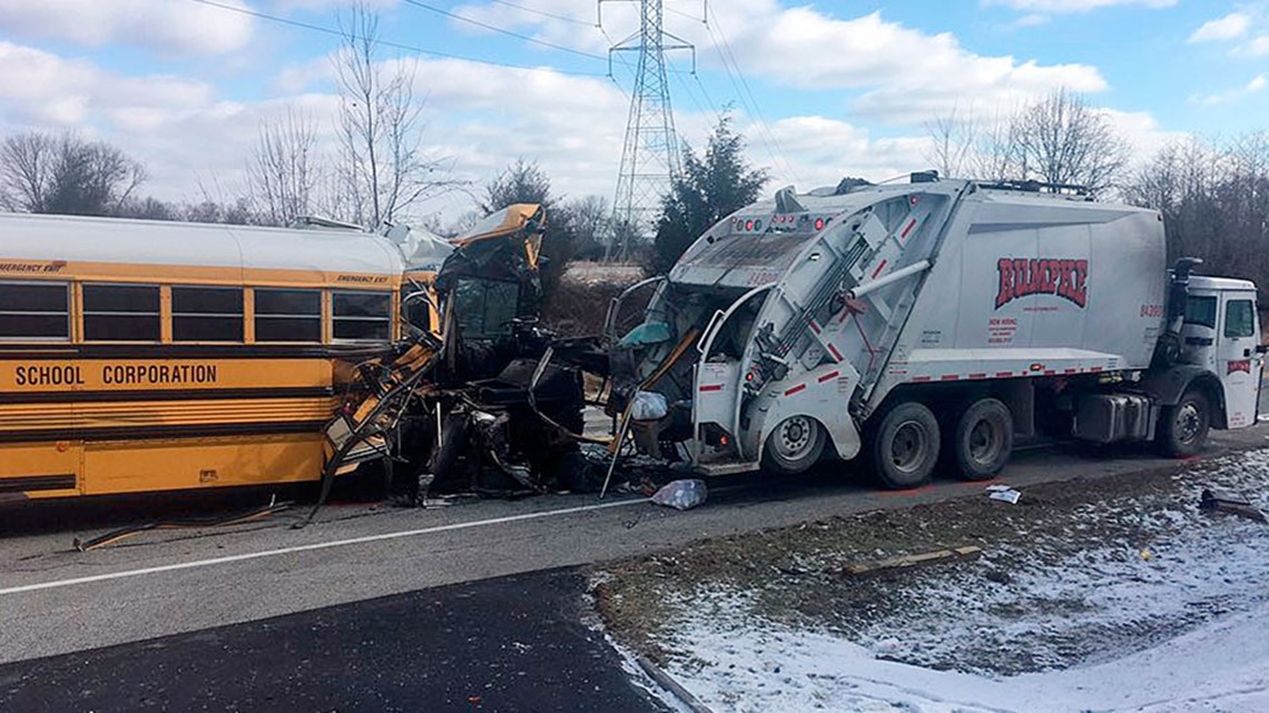 Indiana school bus crash injures 20, 1 student seriously hurt | 10tv.com
