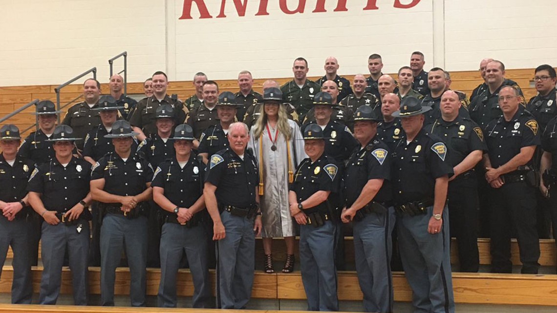 Indiana police come together to attend graduation of fallen officer's ...