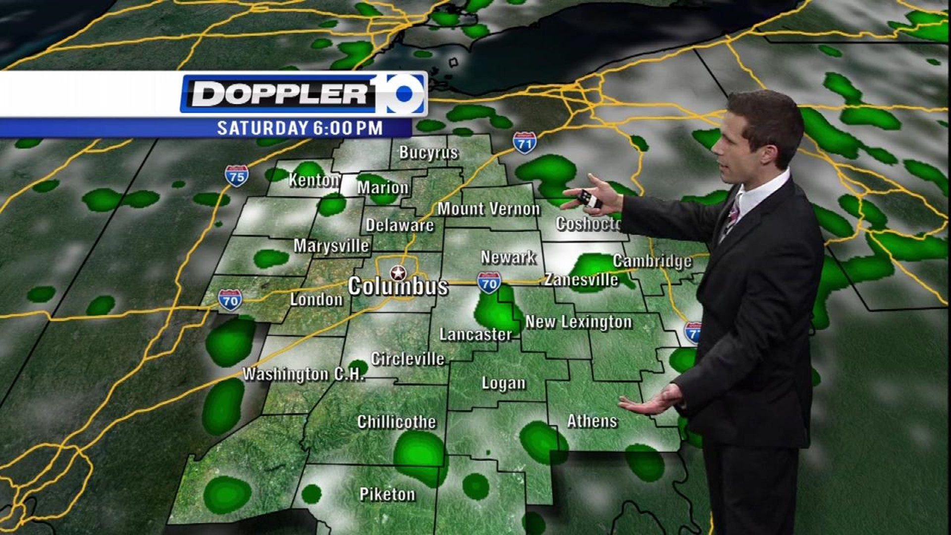 Cool Temps, Scattered Showers On Saturday | 10tv.com