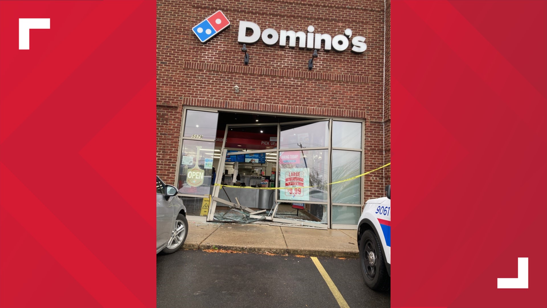 Crash leaves behind heavy damage at Domino's Pizza in Columbus | 10tv.com