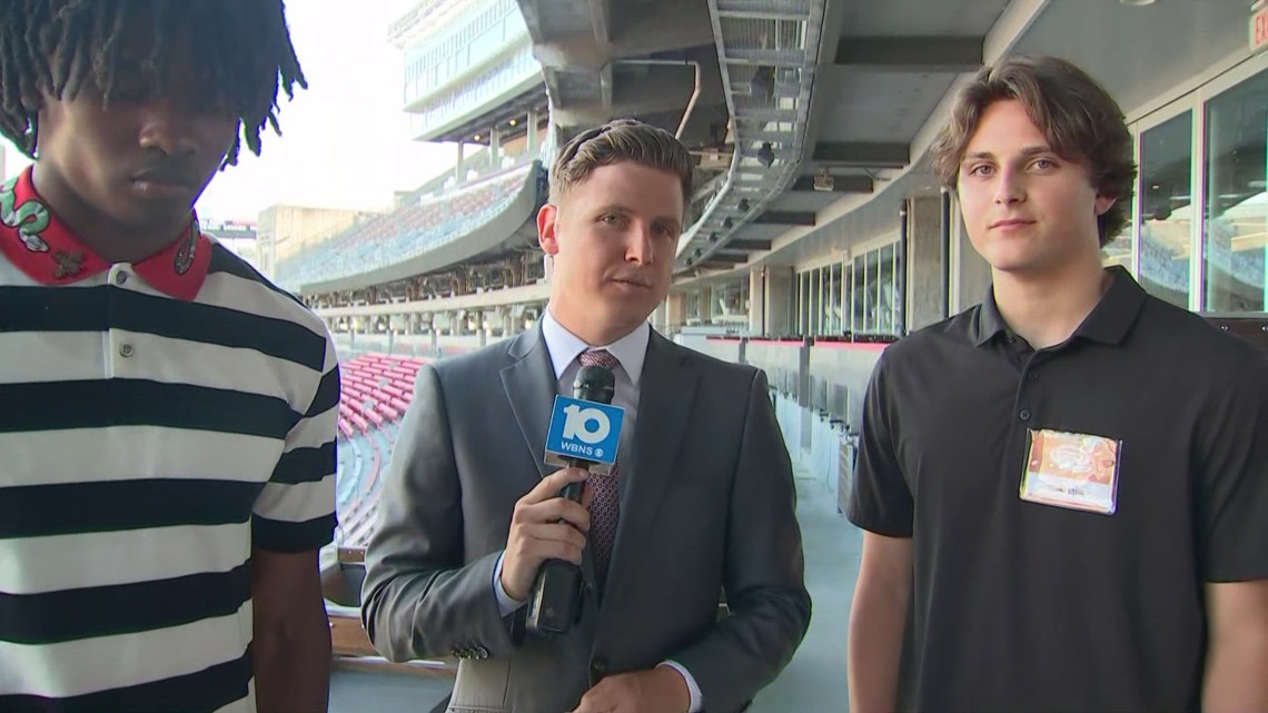 Ohio State football newcomers Julian Sayin and Jeremiah Smith talk ...