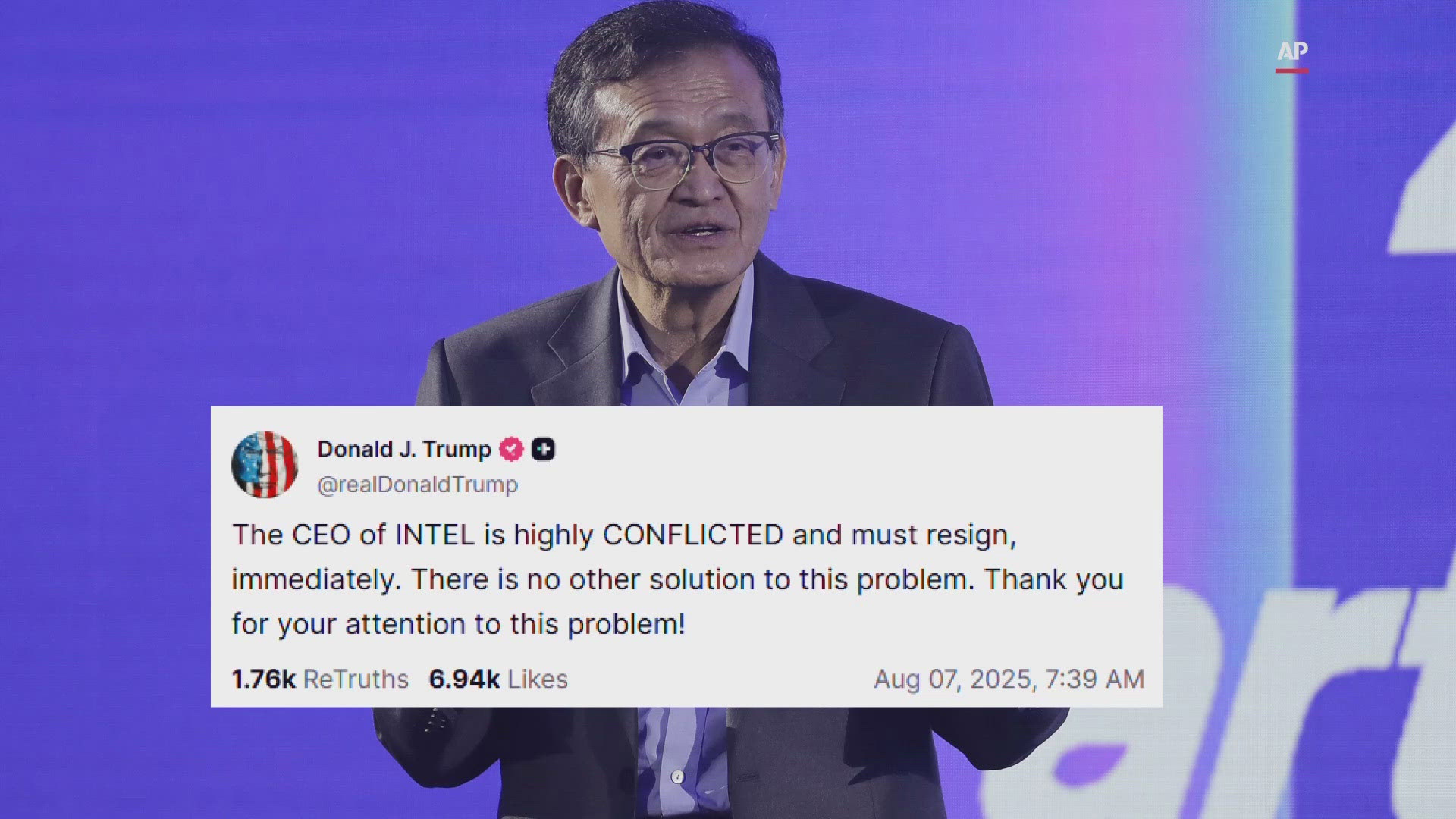 Who is Intel's CEO? Trump demands CEO of chipmaker resign 'immediately' | 10tv.com