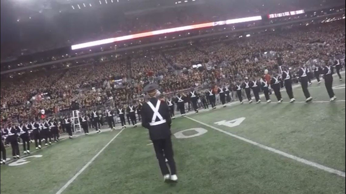 This is what it looks like to dot the 'i' in 'Script Ohio' | 10tv.com