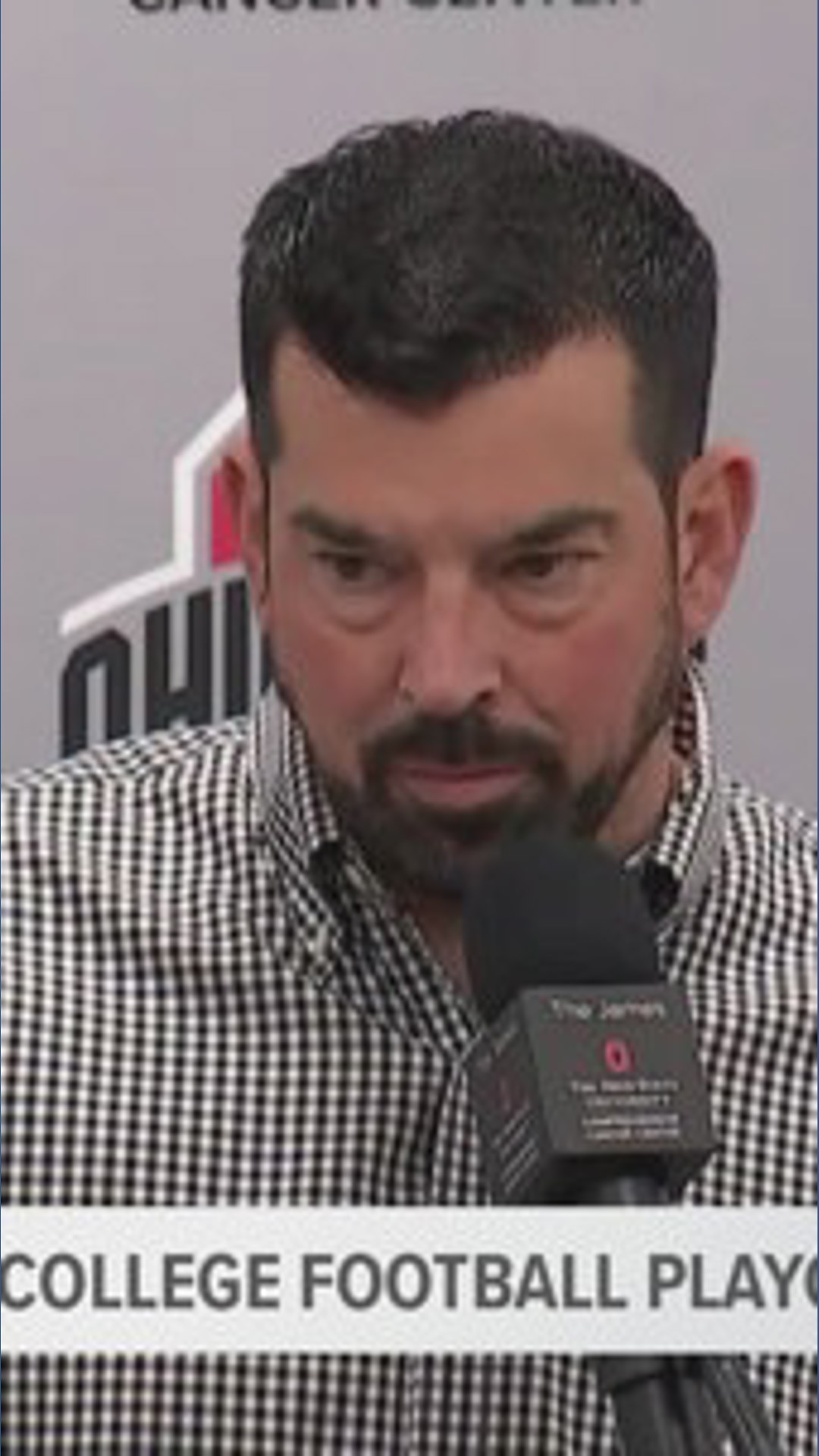 Head coach Ryan Day speaks after College Football Playoff bracket ...