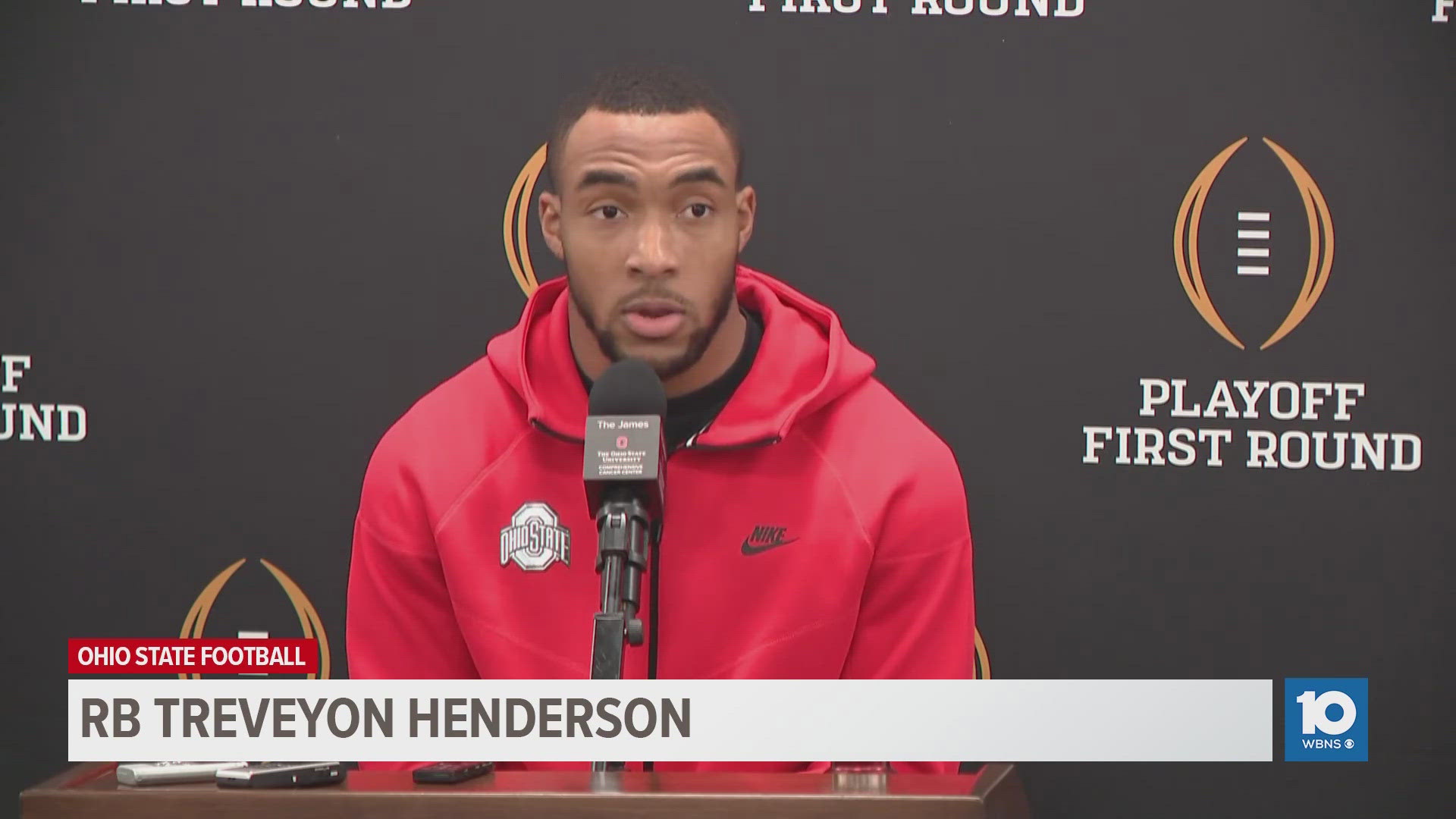 TreVeyon Henderson pregame press conference: Ohio State vs. Tennessee ...