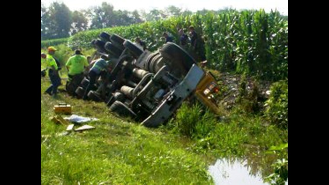 Man Pulled From Overturned Cement Mixer | 10tv.com